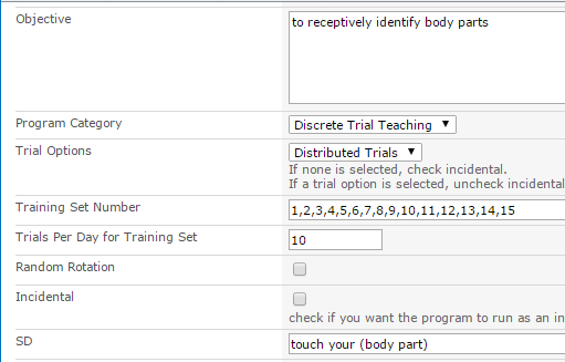 Using Discrete Trials - Big Data - Back-end Configuration - 1