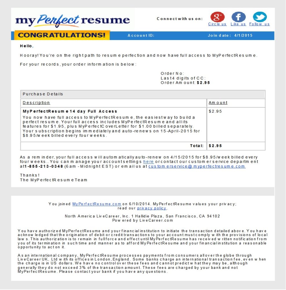 Price Variations (Sample Sales Page & Sample Email Confirmation) - My ...