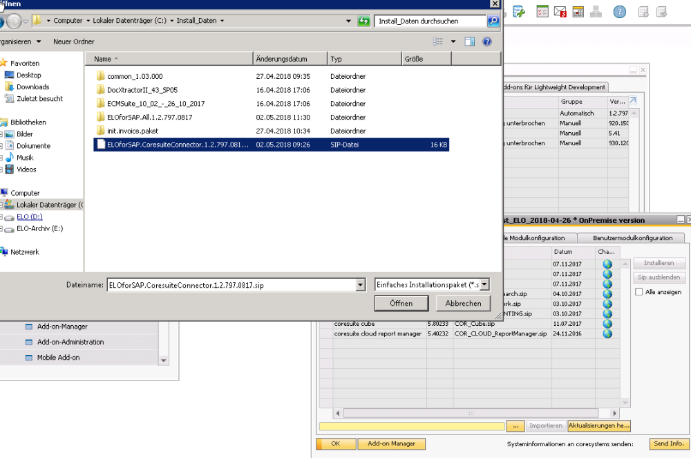 4.2 Installation Coresuite Connector - B1ECM - 2.0