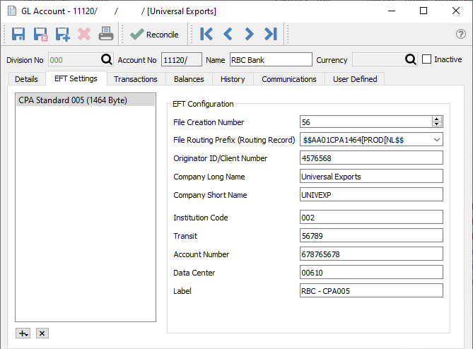 Accounts - Spire User Manual - 3.13