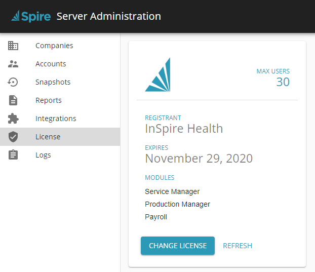 License - Spire User Manual - 3.5