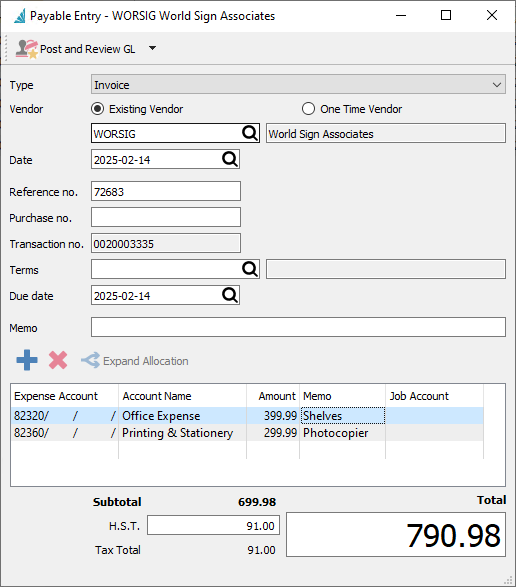 Entering Invoices - Spire User Manual - 3.13