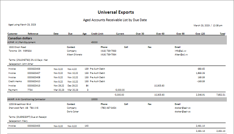 Reports - Spire User Manual - 3.13