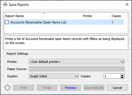 Accounts Receivable - Spire User Manual - 3.11