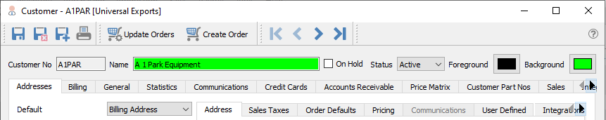 Record Colour Highlight - Spire User Manual - 3.11