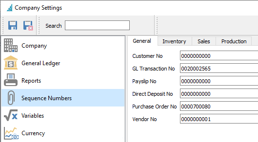 Sequence Numbers - Spire User Manual - 3.11