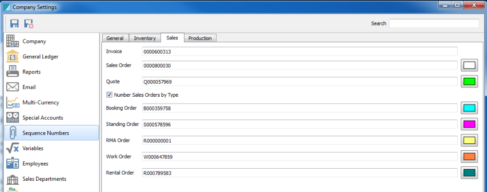 Sequence Numbers - Spire User Manual - 3.2