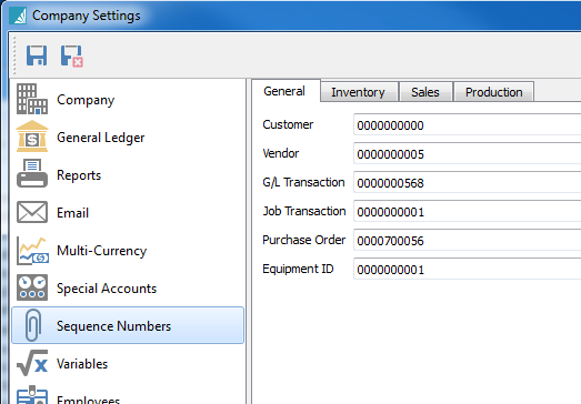 Sequence Numbers - Spire User Manual - 3.2
