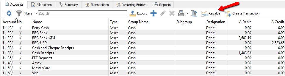 Currency Revaluation - Spire User Manual - 3.4