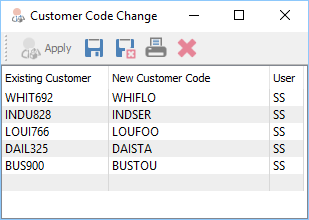 Customer Code Change - Spire User Manual - 2.10