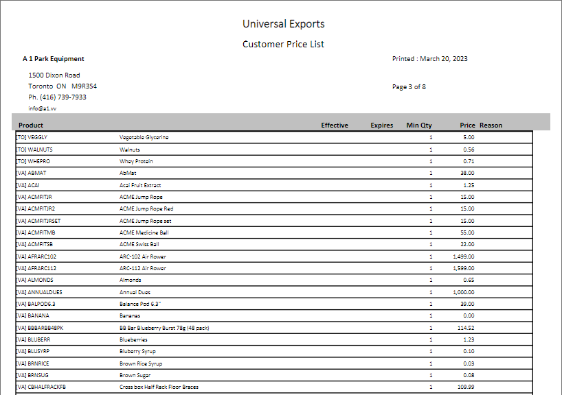 Reports - Spire User Manual - 3.13