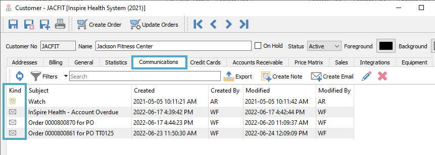 Emails as Communications - Spire User Manual - 3.11