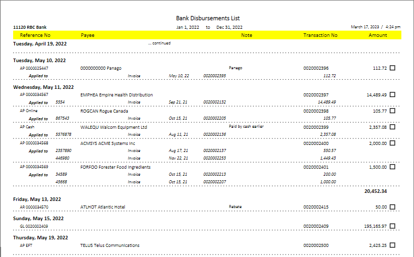 Transactions - Spire User Manual - 3.10
