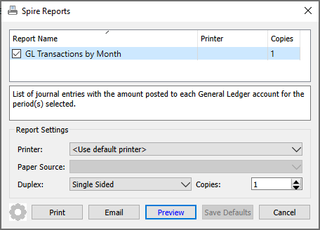 Reports - Spire User Manual - 3.13