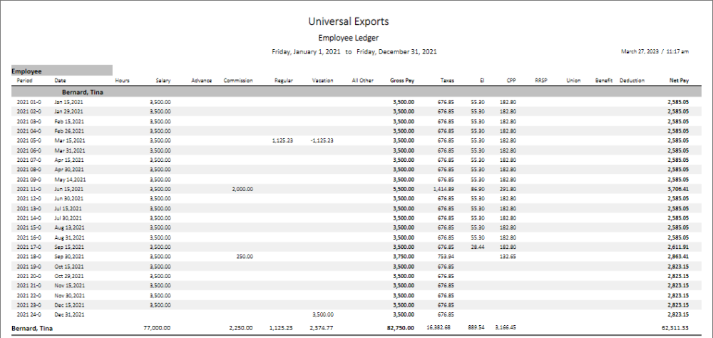 Reports - Spire User Manual - 3.11