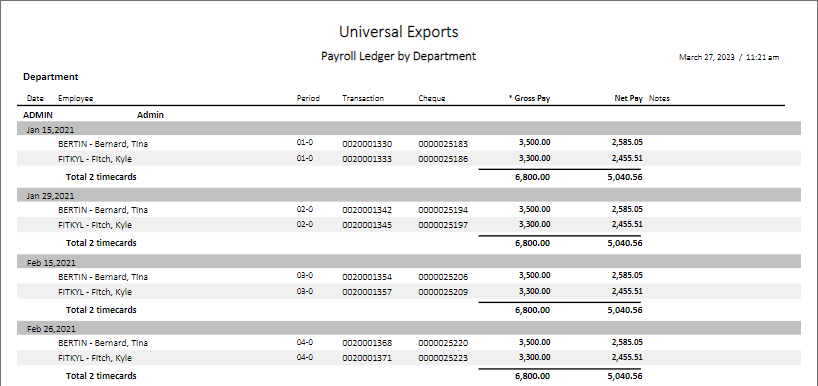 Reports - Spire User Manual - 3.11