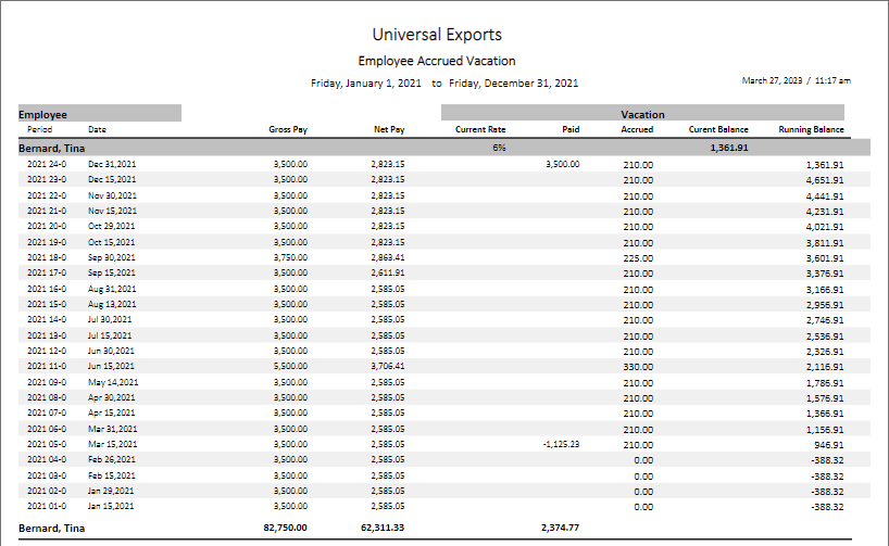 Reports - Spire User Manual - 3.13