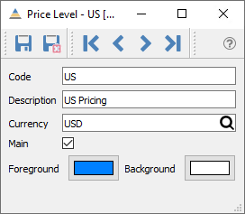 Price Levels - Spire User Manual - 3.11