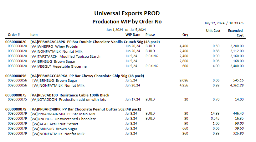 Reports - Spire User Manual - 3.13