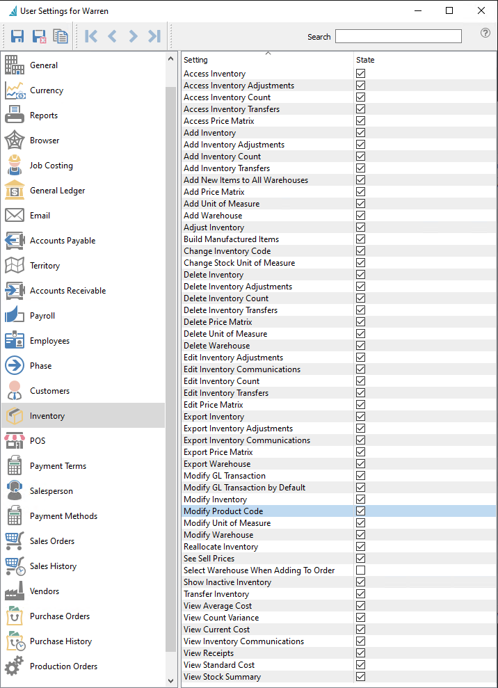 Inventory - Spire User Manual - 3.10