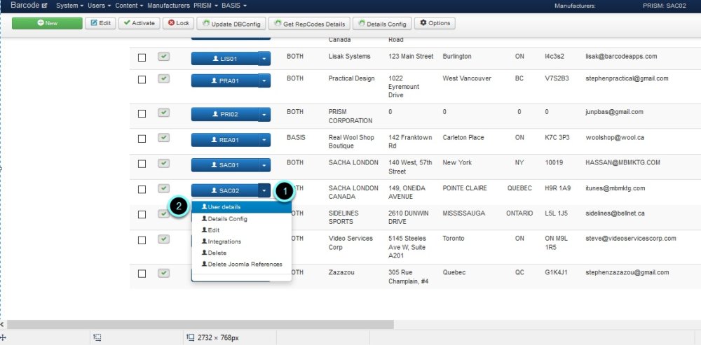 ii. How To Create A Sales Rep PRISM App Account - BarcodeApps Manual - 1