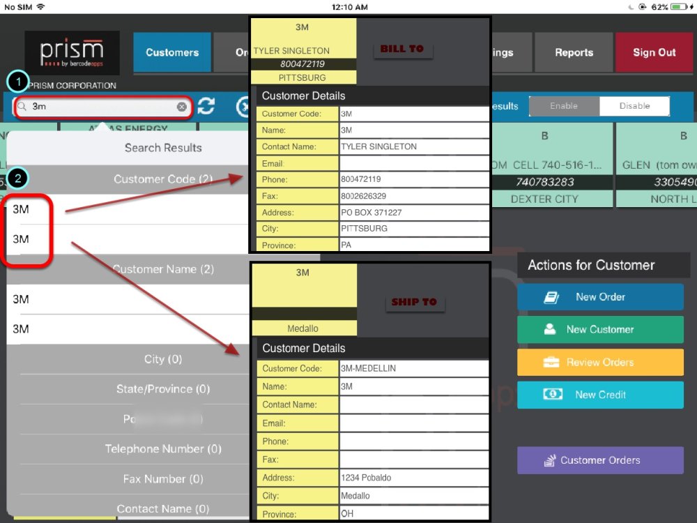 Ea. Spire PRISM Sales Order Export For Bill To And Ship To Orders ...