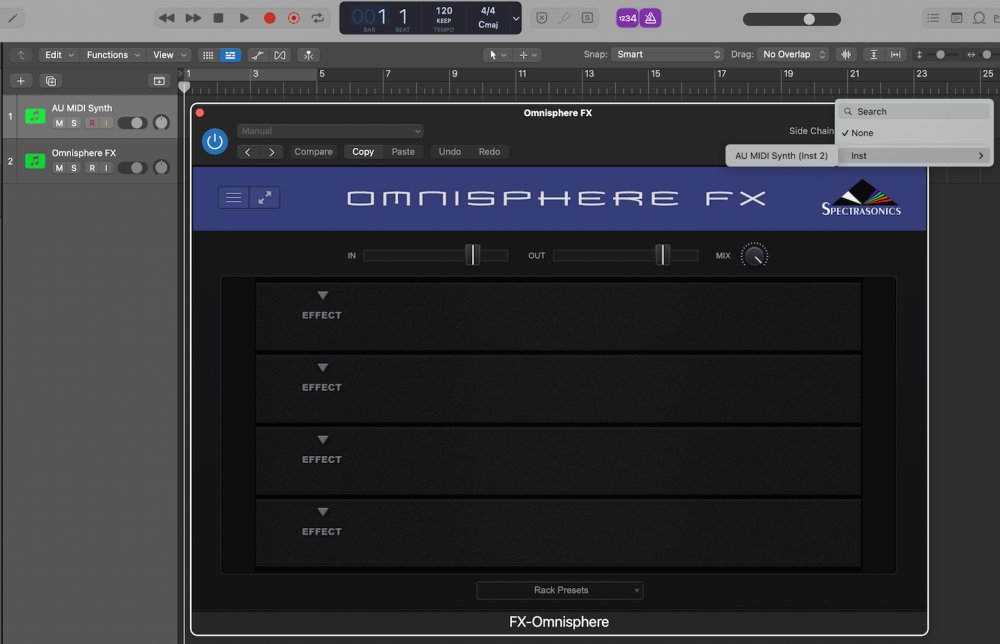 Logic Pro MIDI Learn - Omnisphere 3 - 3.0