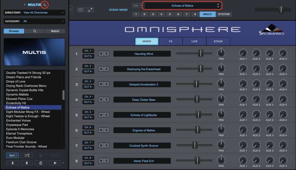 Multi Browser - Omnisphere 3 - 3.0