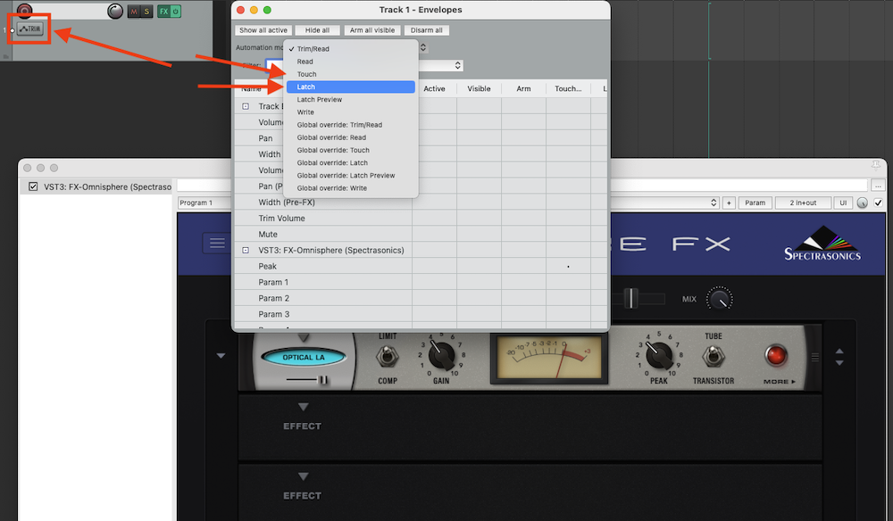 Reaper Host Automation - Omnisphere 3 - 3.0