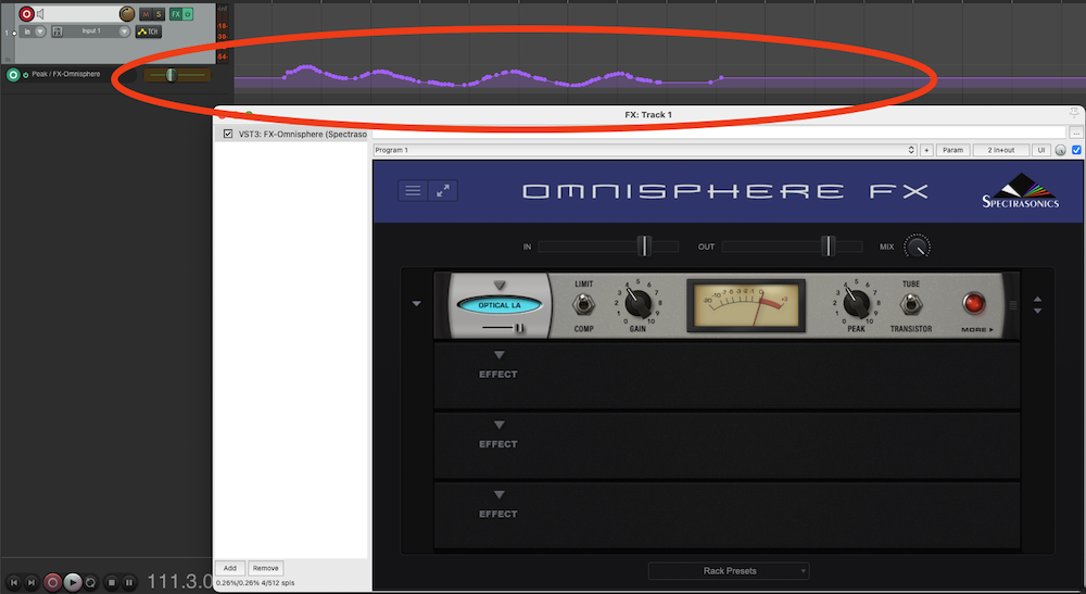 Reaper Host Automation - Omnisphere 3 - 3.0
