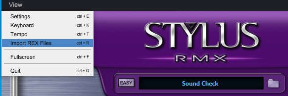 REX File Import - Stylus RMX - 1.10