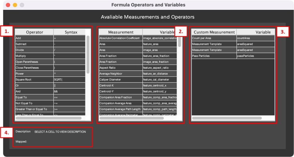 Variables and Operators - MIPAR User Manual - v5.3