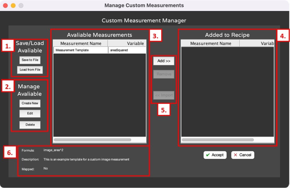 Custom Measurements - MIPAR User Manual - v5.3