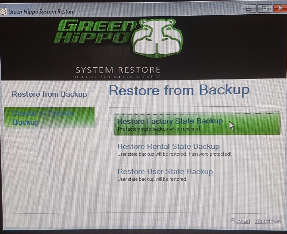 V4+ System Recovery - Hippotizer V4 - 4.7.3