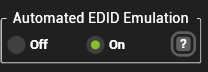 Automated EDID Emulation - Hippotizer V4 - 4.7.3