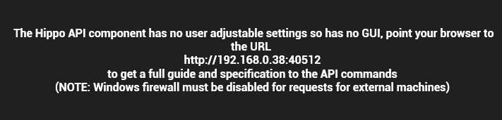 REST API - Hippotizer V4 - 4.8.4