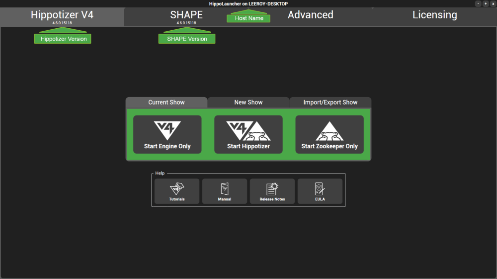 HippoLauncher - Hippotizer V4 - 4.7.3