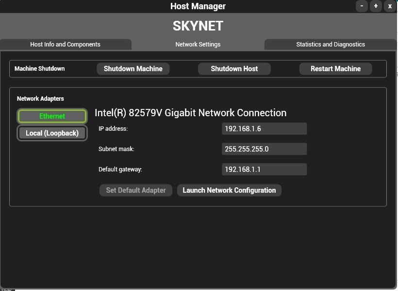 Host Manager - Hippotizer V4 - 4.8.0