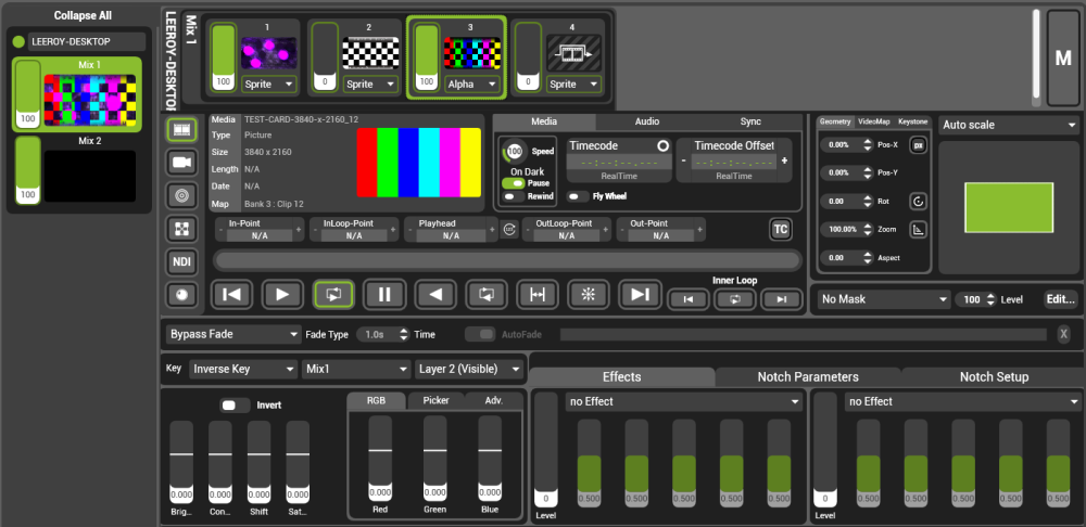 Key on Layer - Hippotizer V4 - 4.8.0
