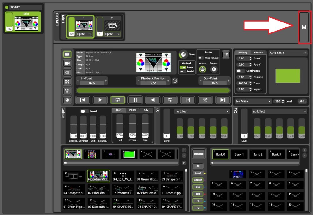 Mix Controls - Hippotizer V4 - 4.7.0