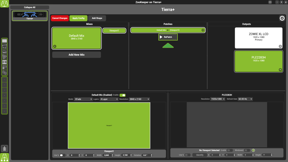 Re-patching Outputs - Hippotizer V4 - 4.7.3
