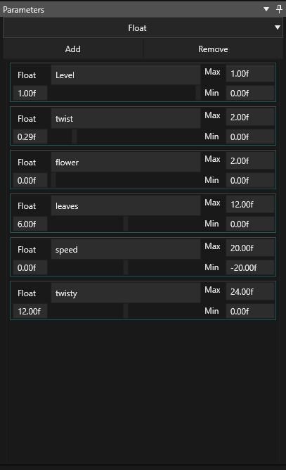Parameters - Effect Editor - 1.0.0