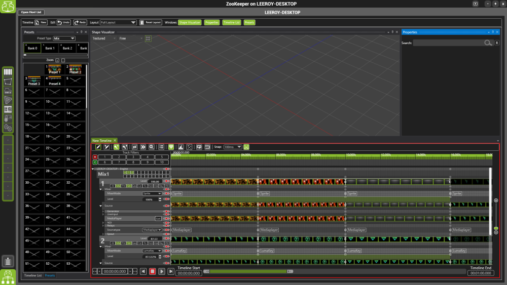 Using Presets in a Timeline - Hippotizer V4 - 4.7.3