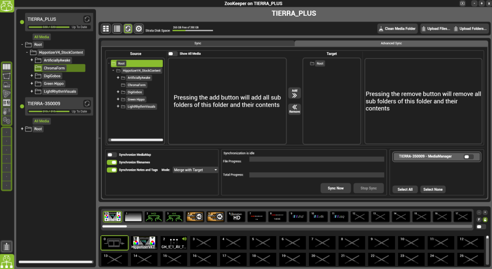Advanced Sync - Hippotizer V4 - 4.8.4