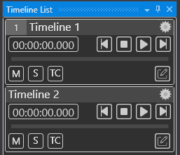 Timeline List - Hippotizer V4 - 4.8.4