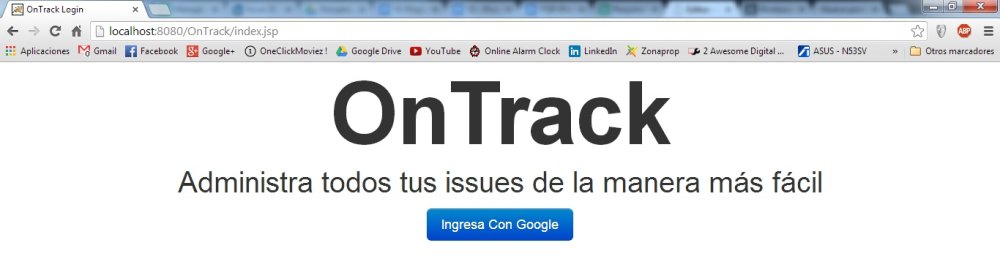 Autenticación - OnTrack - 1