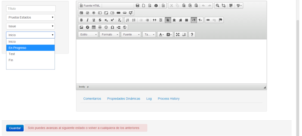 Modificar Issues - OnTrack - 1