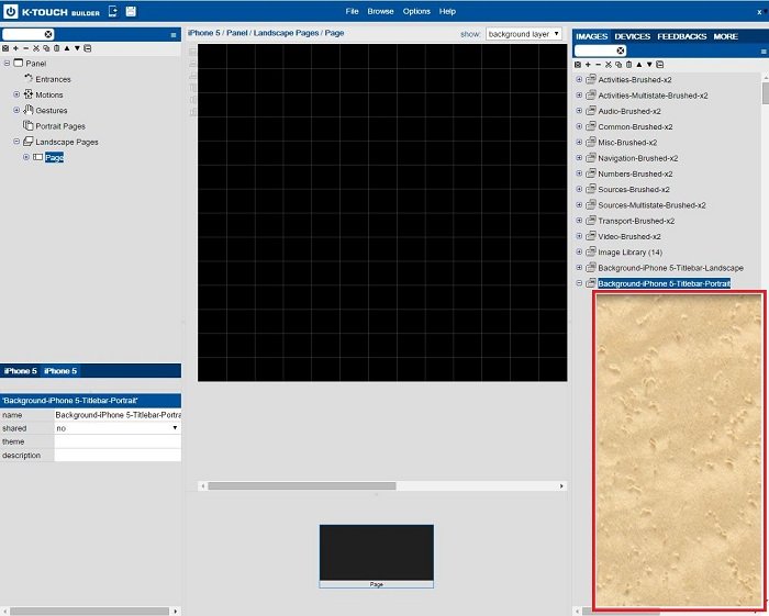 Adding a Background Image - K-Touch - 1
