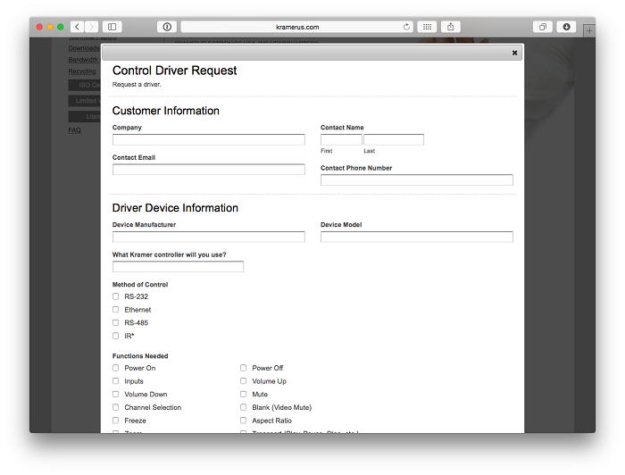 Requesting a Device Driver - K-Touch - 1