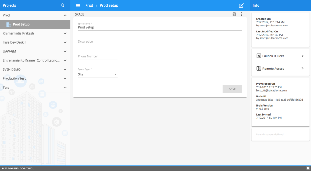 Un-provisioning Process - Kramer Control - On Prem - 1